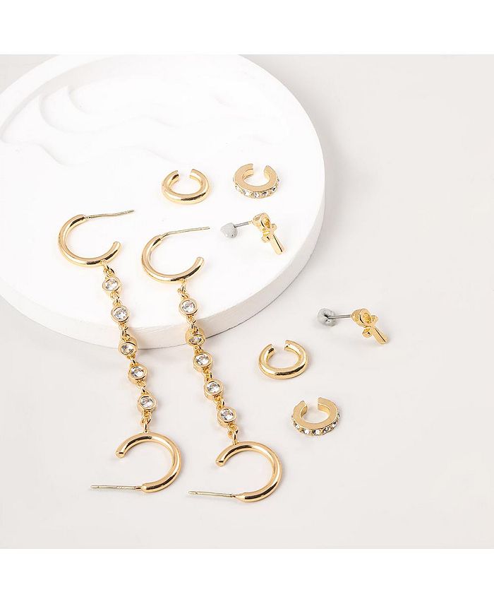 Aaliyah 4-On Hoop Earring Set - Macy's