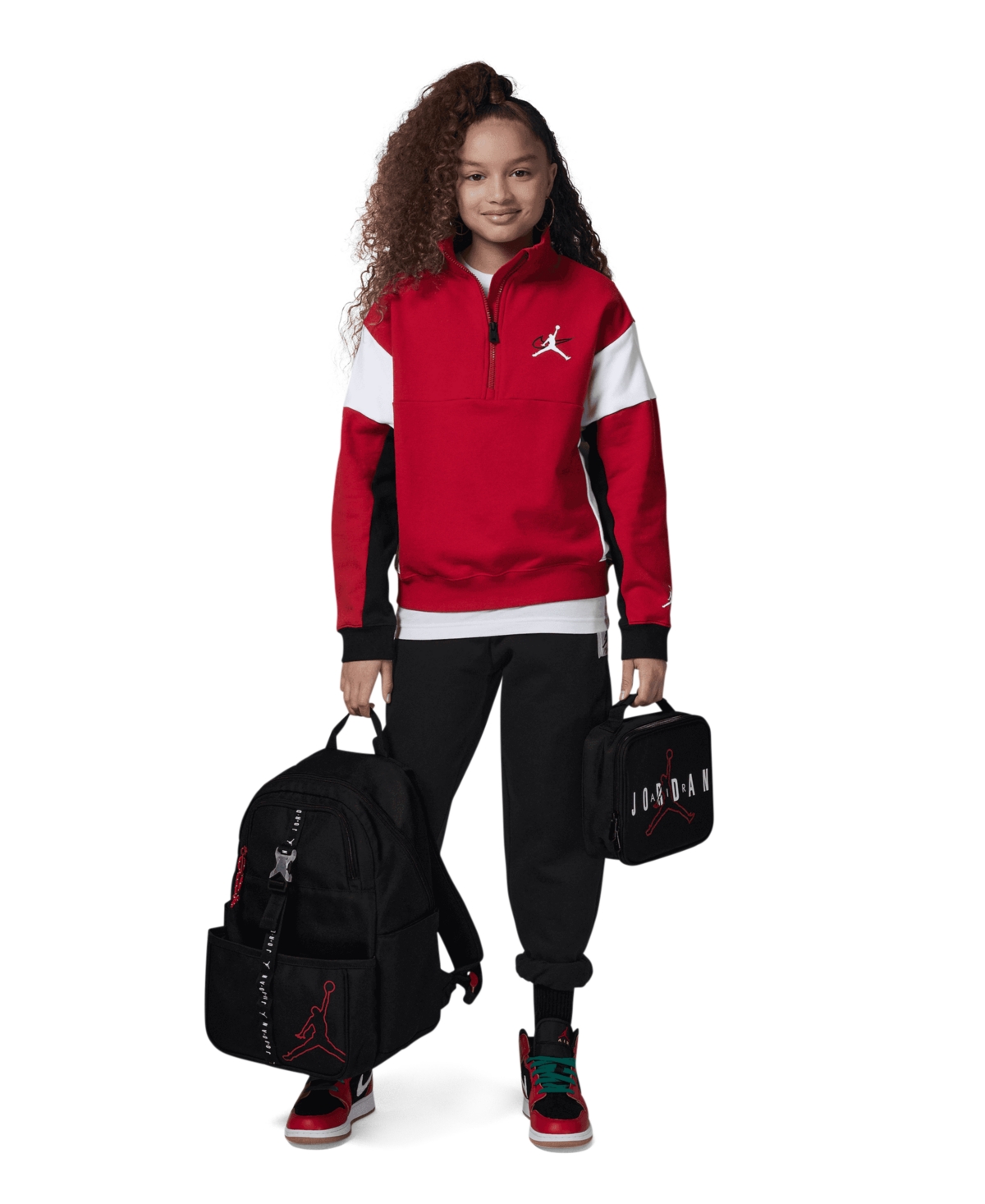 Click here for Air Jordan Kids Lunch Backpack Set - Black prices