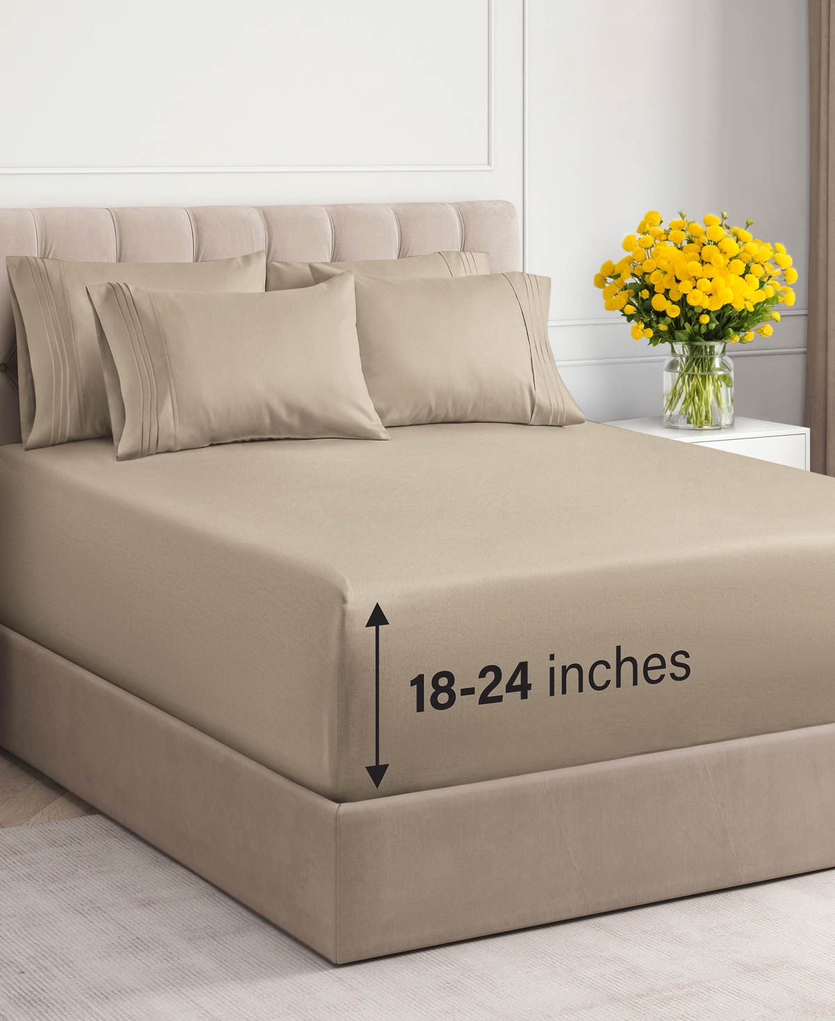 Click here for Microfiber Sheet Set 18" - 24" Inch Extr... prices