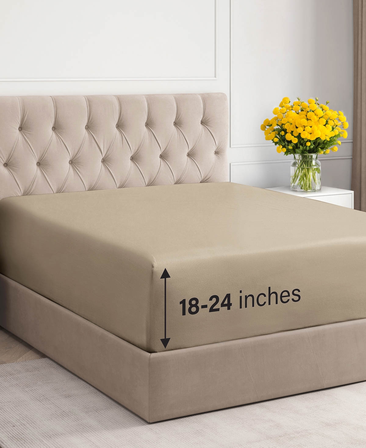 Click here for Cotton Fitted Sheet 18" - 24" Inch Extra... prices