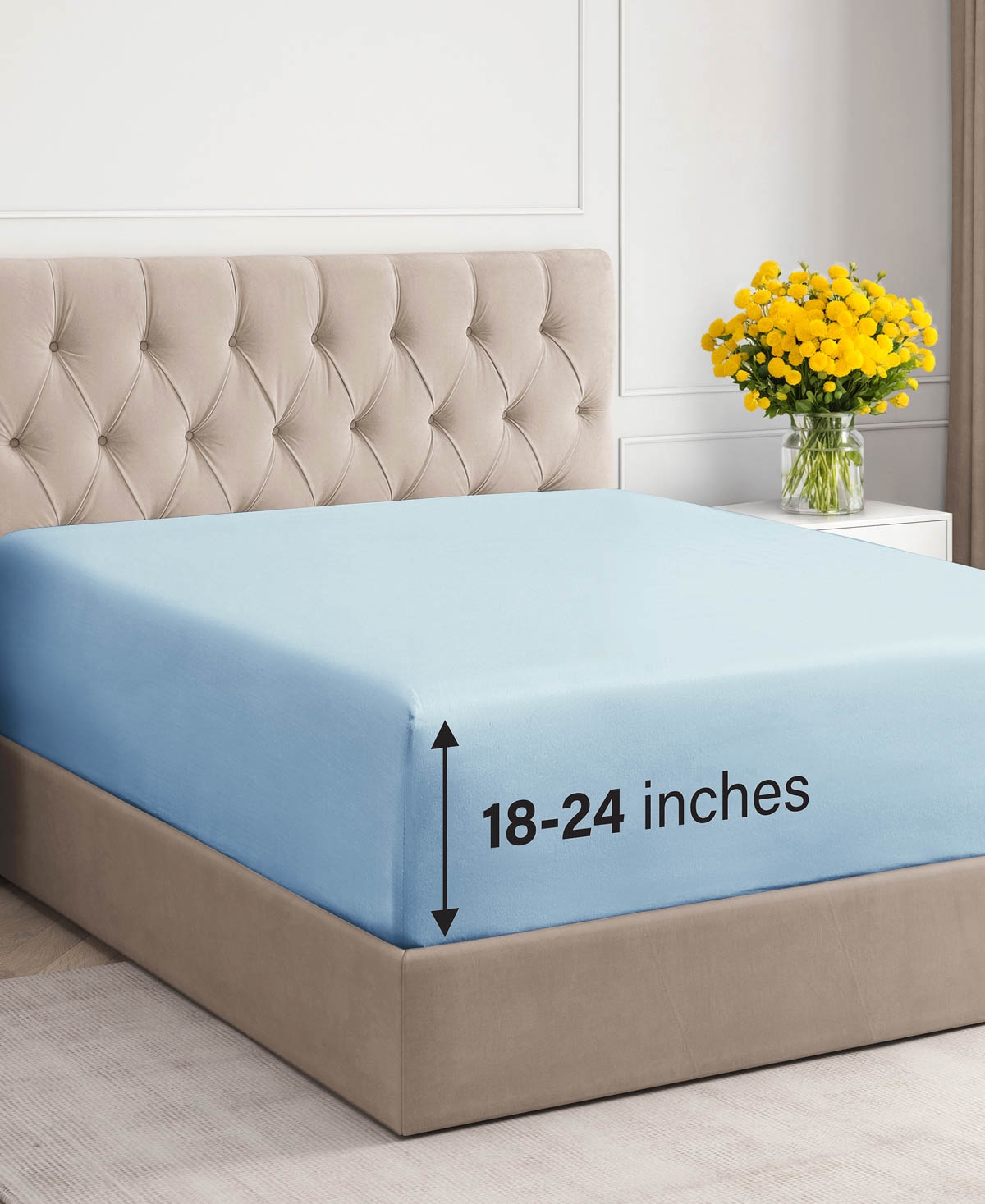 Click here for Cotton Fitted Sheet 18" - 24" Inch Extra... prices