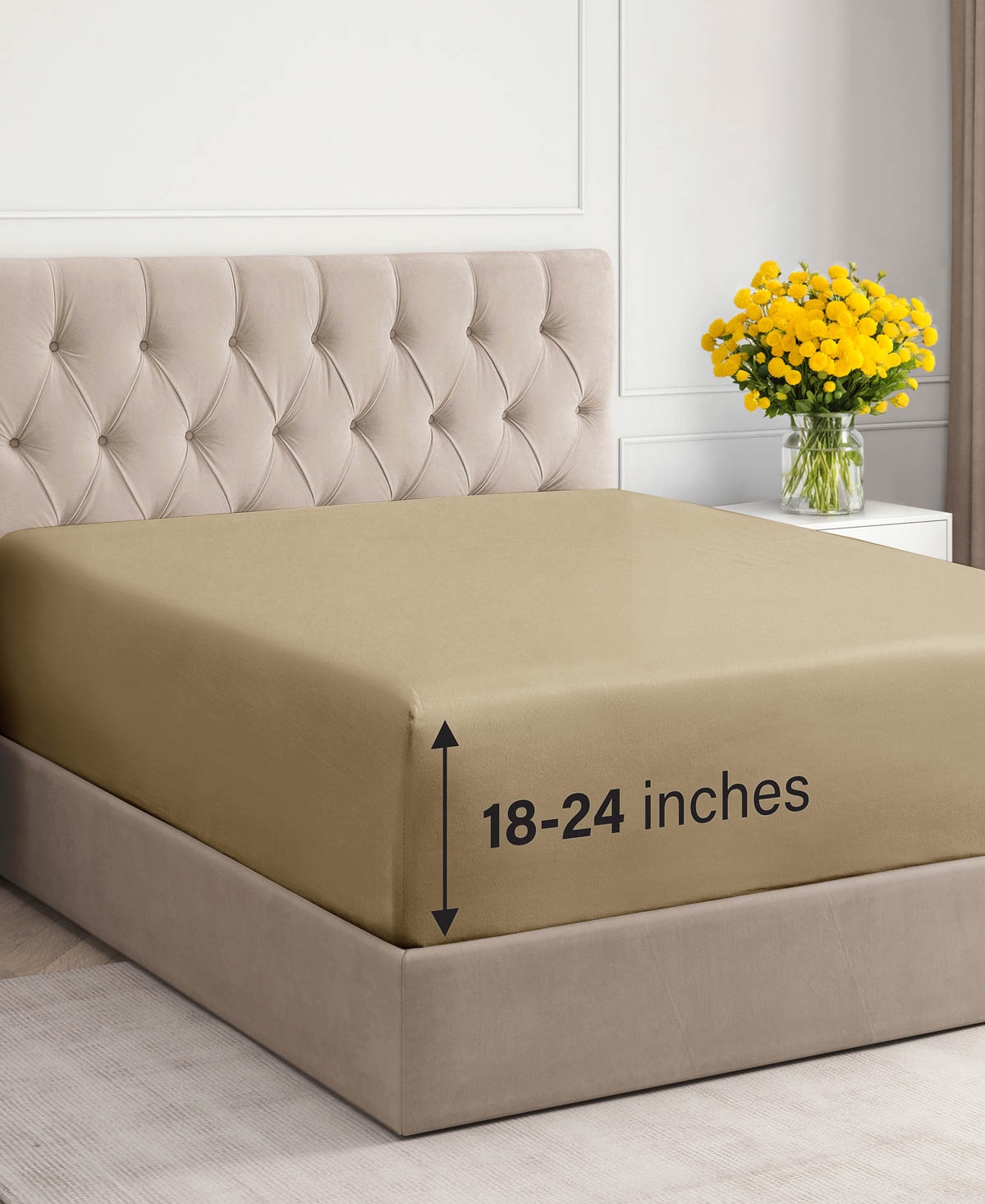 Click here for Cotton Fitted Sheet 18" - 24" Inch Extra... prices