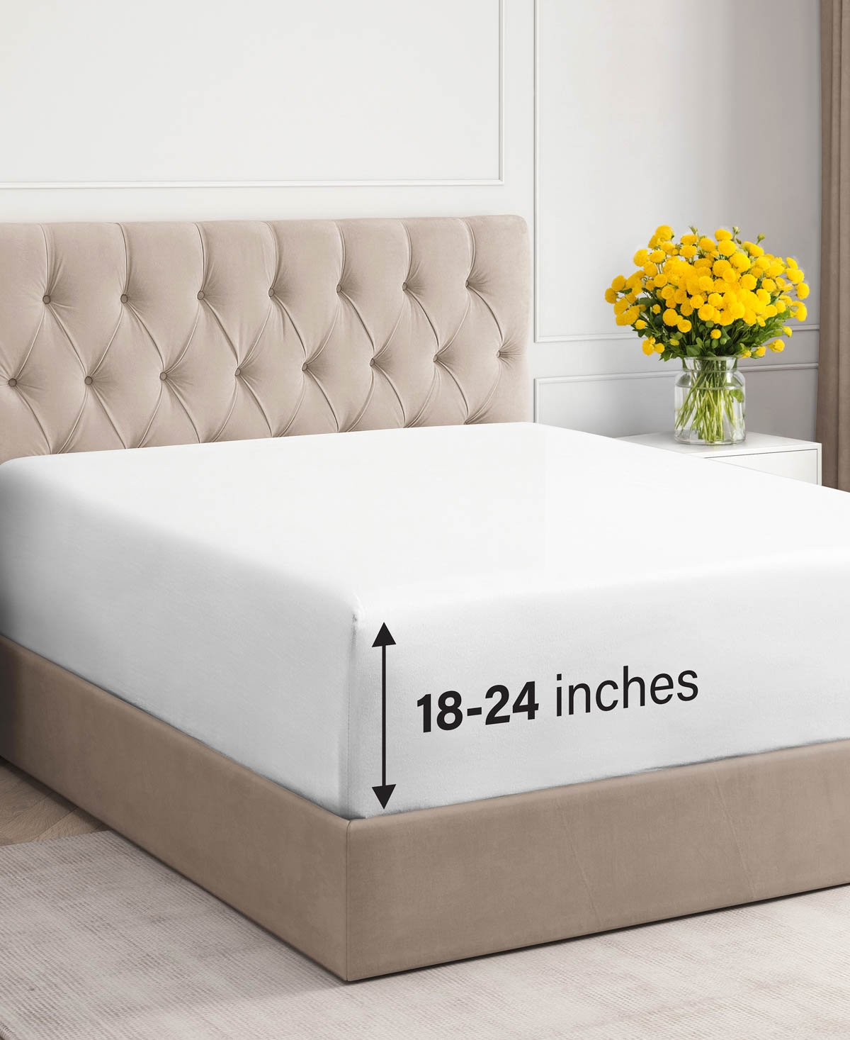 Click here for Cotton Fitted Sheet 18" - 24" Inch Extra... prices