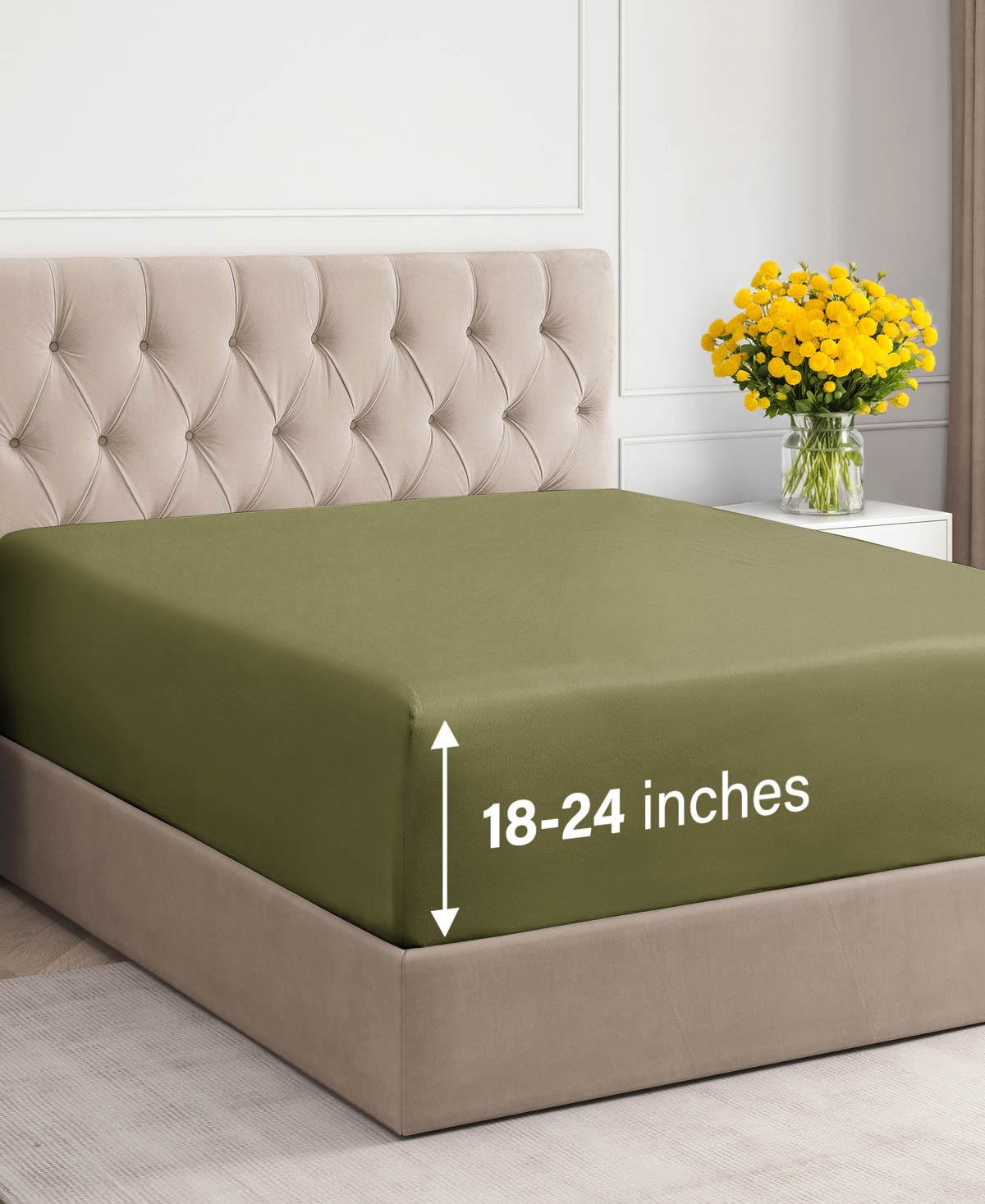 Click here for Cotton Fitted Sheet 18" - 24" Inch Extra... prices