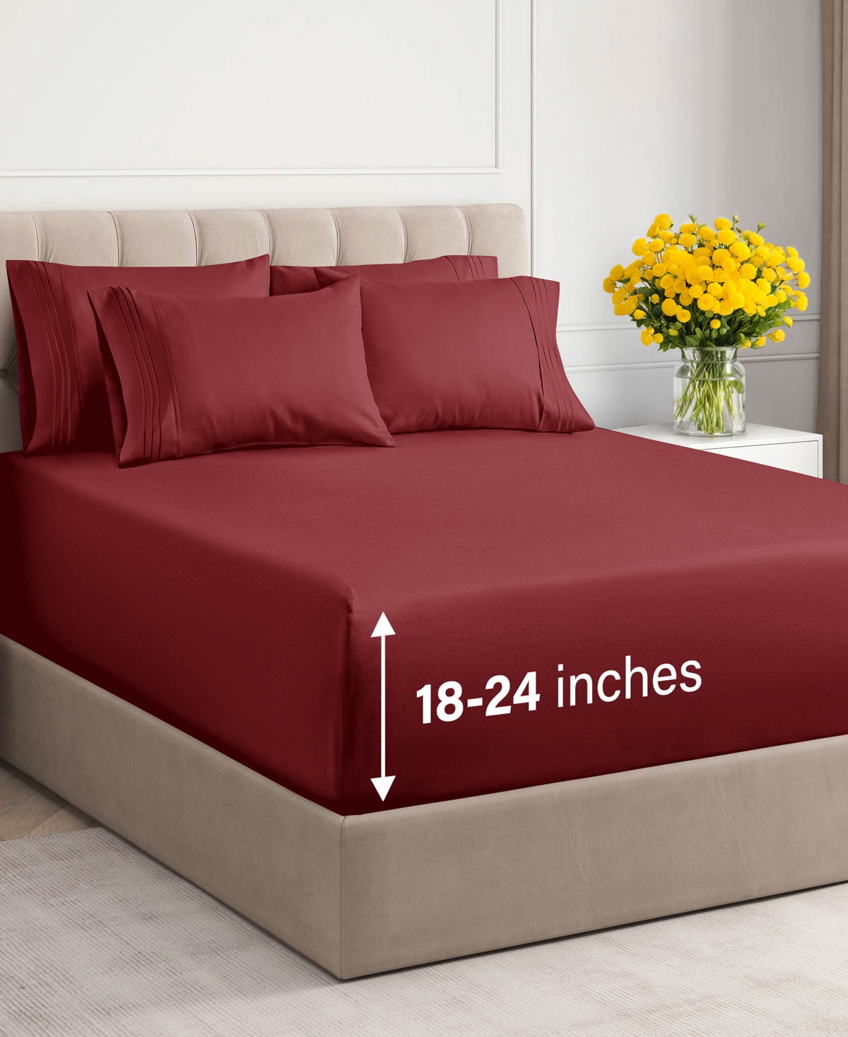 Click here for Microfiber Sheet Set 18" - 24" Inch Extr... prices