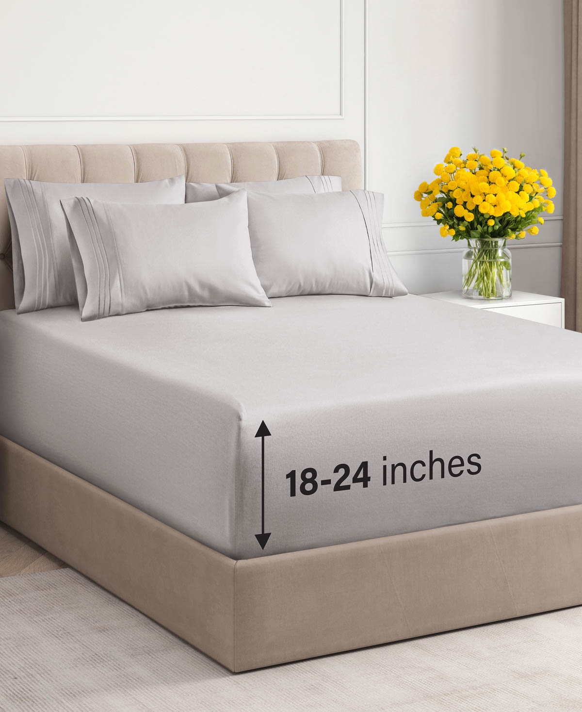Click here for Microfiber Sheet Set 18" - 24" Inch Extr... prices