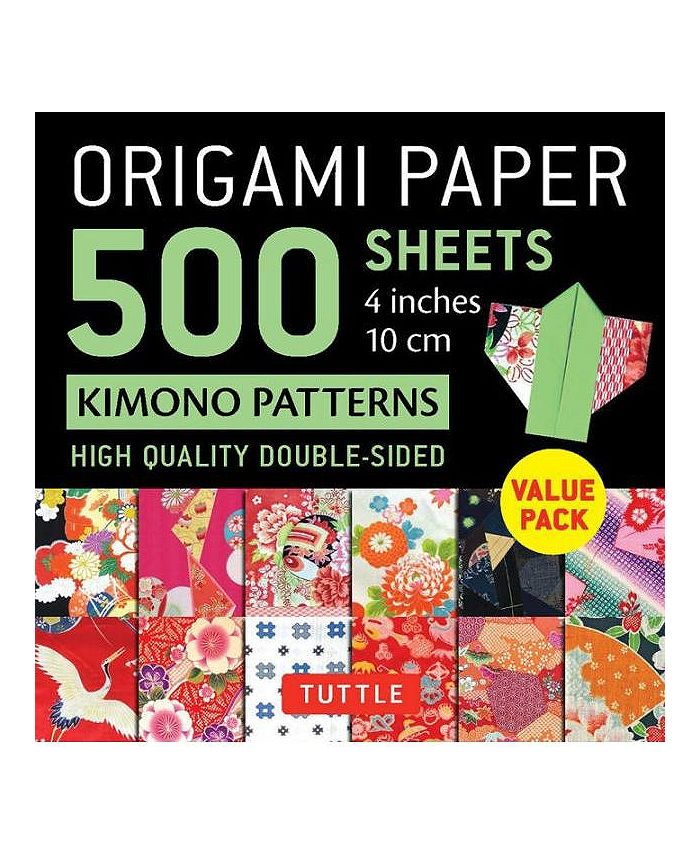 Barnes & Noble Origami Paper 500 sheets Kimono Patterns 4" (10 cm ...