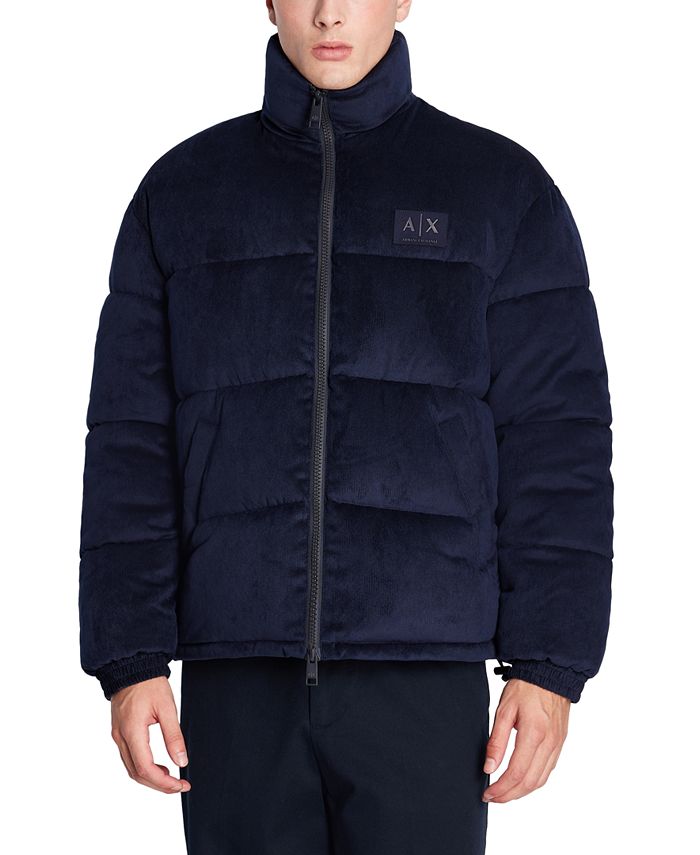 A|X Armani Exchange Men's Zip-Front Quilted Puffer Jacket - Macy's