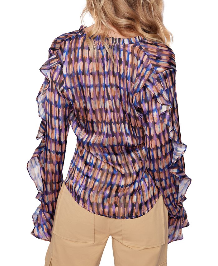 Lost + Wander Women's Dream Light Ruffle-Sleeve Blouse - Macy's
