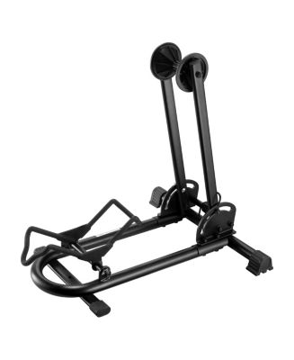 Bike Floor Stand - Foldable Bicycle Rack with Rubber Feet for Compact ...