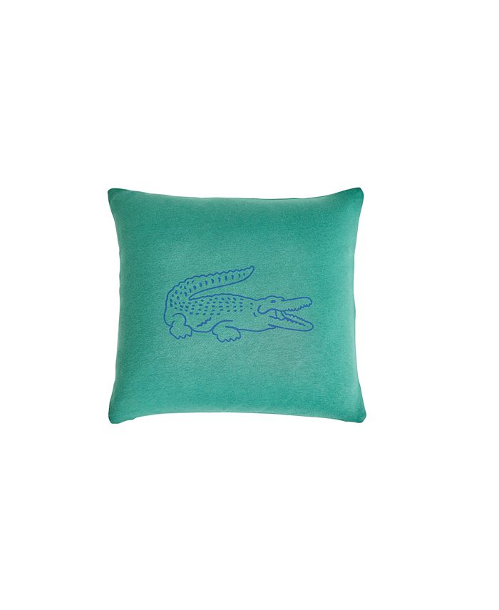 Lacoste Home Vintage-Like Croc Dec Pillow, 16" x 16" - Macy's