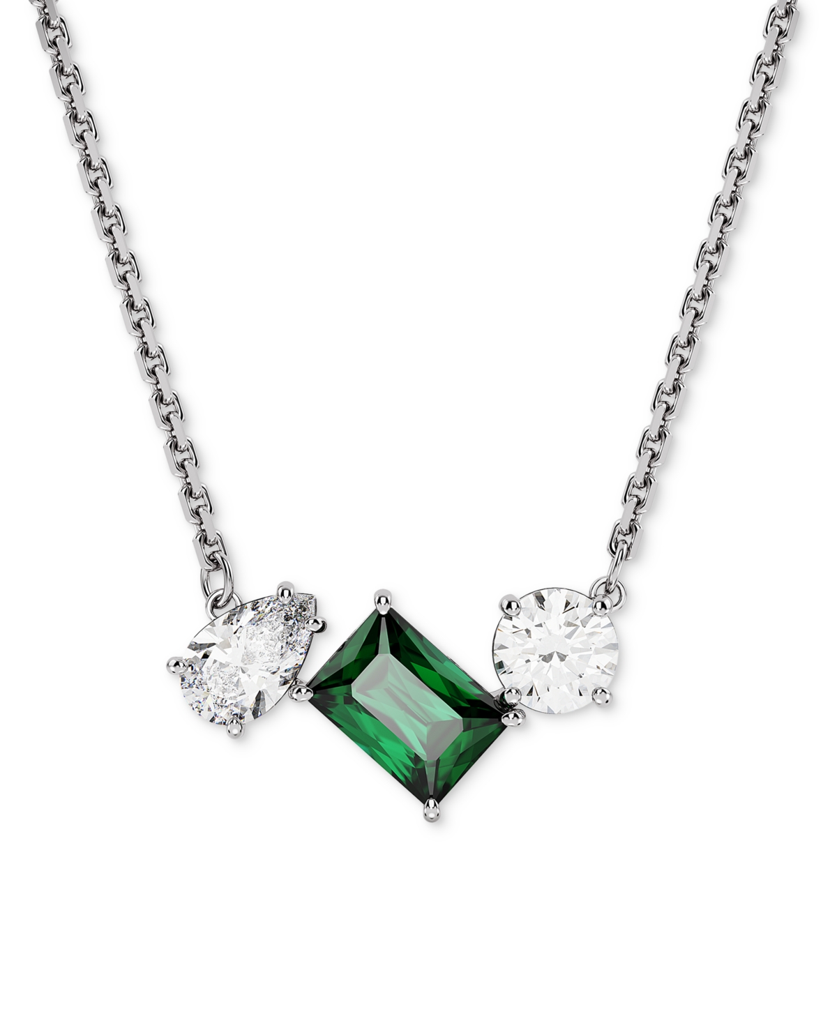 Click here for Swarovski Rhodium-Plated Mixed Crystal Pendant Nec... prices