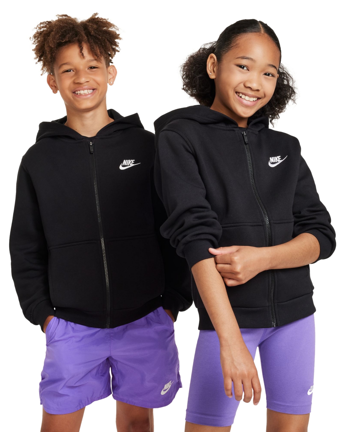 Click here for Nike Kids 7-20 Sportswear Club Fleece Full-Zip Hoo... prices