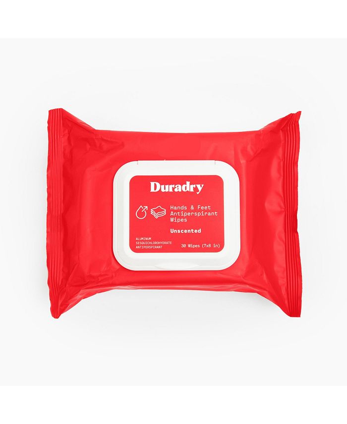 Duradry Antiperspirant Wipes - Maximum Strength, Antiperspirant for ...