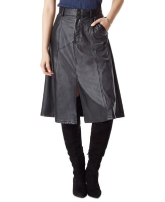 Sam Edelman Women's Clover Paneled Slit-Front A-Line Skirt - Macy's