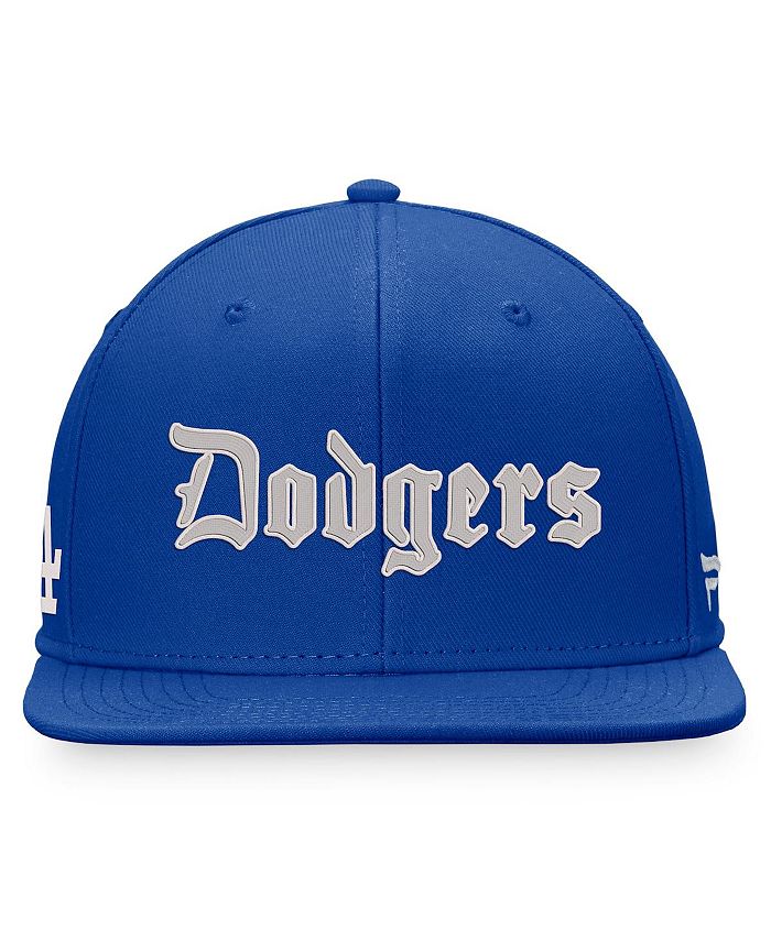 Fanatics Men's Royal Los Angeles Dodgers Gothic Script Fitted Hat - Macy's