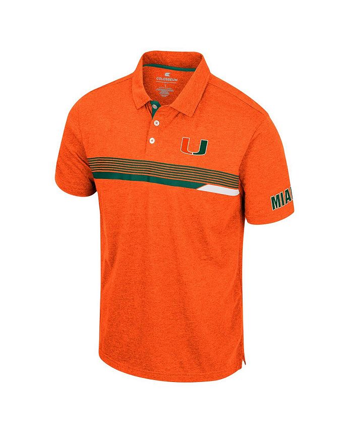 Colosseum Men's Orange Miami Hurricanes No Problemo Polo Shirt - Macy's