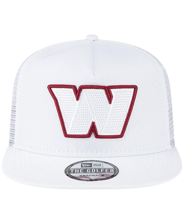 New Era Men's Washington Commanders Whiteout Golfer 9FIFTY Snapback Hat ...