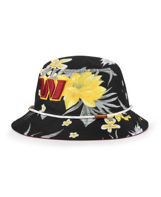 Men's '47 Brand Black Washington Commanders Dark Tropic Bucket Hat - Macy's