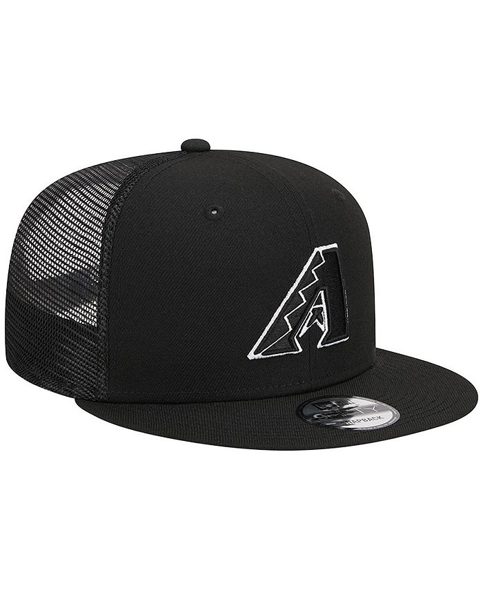 New Era Men's Black Arizona Diamondbacks Trucker 9FIFTY Snapback Hat ...