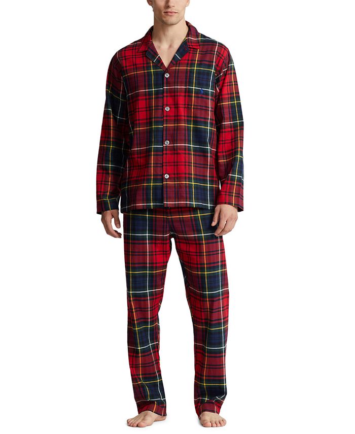 Polo Ralph Lauren Men's Plaid Flannel Pajamas Set - Macy's
