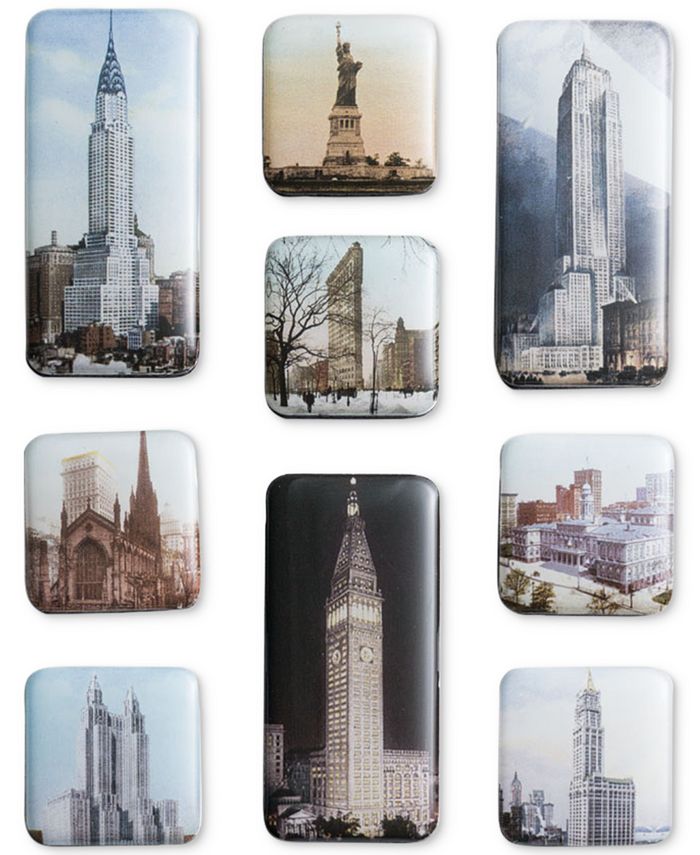 The Metropolitan Museum of Art 9-Pc. New York Postcard Epoxy Magnet Set ...
