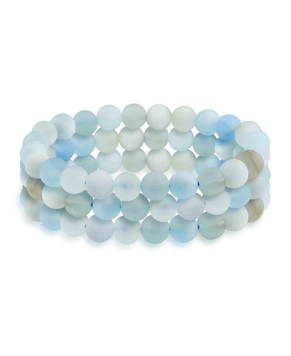 Click here for Bling Jewelry Stackable Set Of 3 Natural Stone Rou... prices