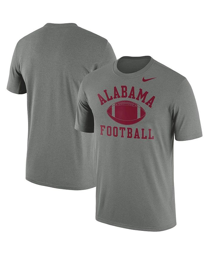 Nike Men's Heather Gray Alabama Crimson Tide Legend Football Arch ...