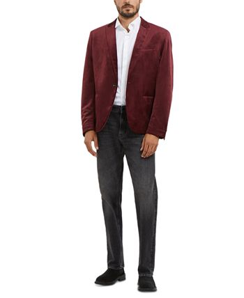 GUESS Men's Fulham Velvet Blazer - Macy's