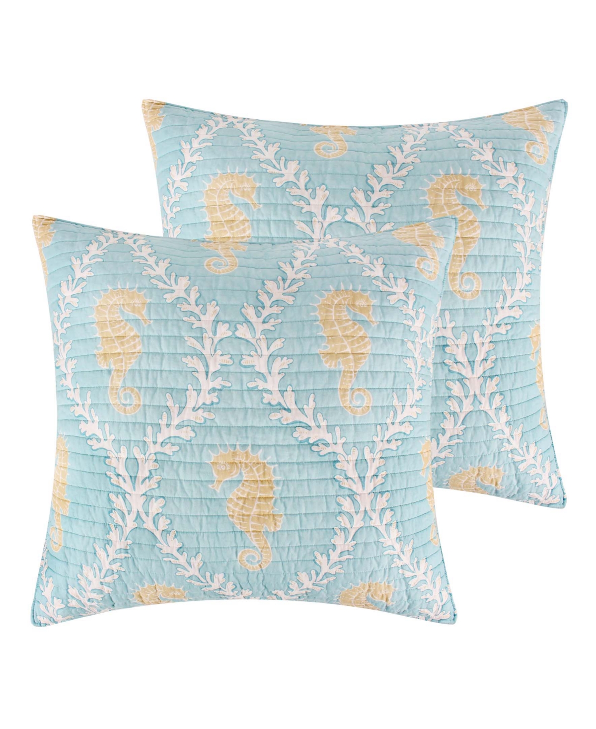 Click here for Levtex Kailua 2-Pc. Sham Set  European - Blue prices