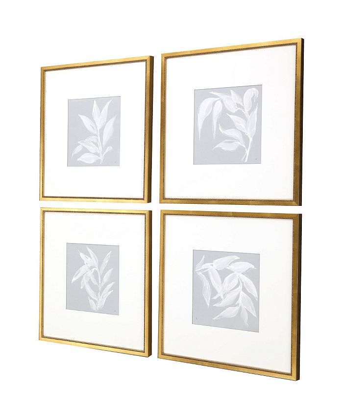 Paragon Picture Gallery Leaf Study Framed Art, Set of 4 - Macy's