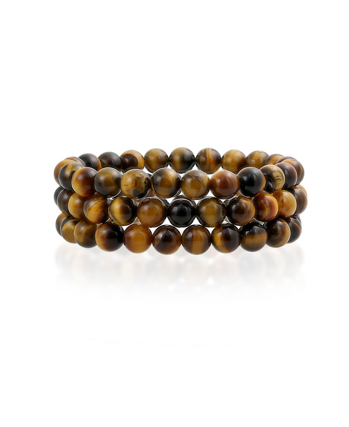 Click here for Bling Jewelry Stackable Set Of 3 Natural Stone Rou... prices