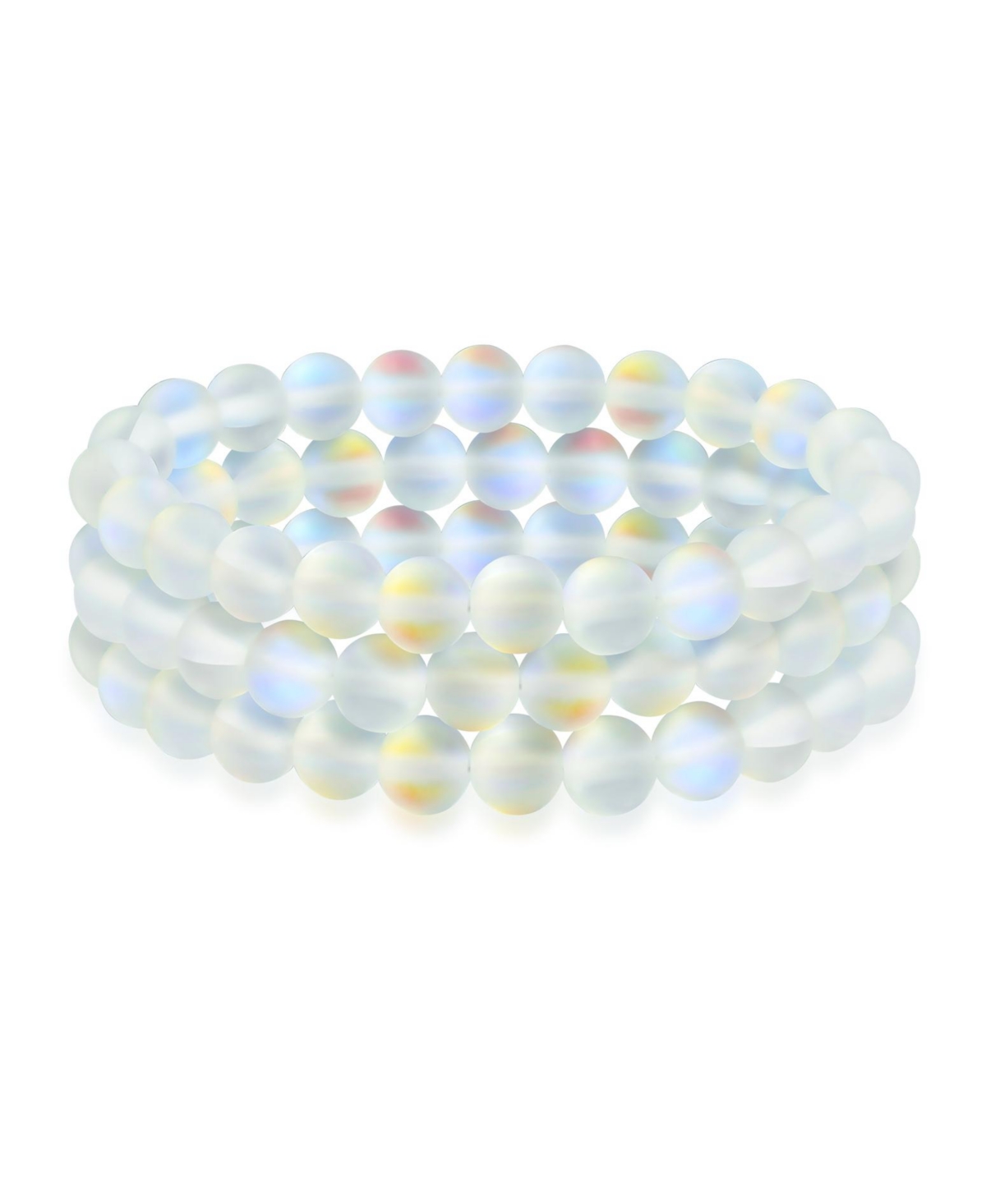 Click here for Bling Jewelry Stackable Set Of 3 Natural Stone Rou... prices