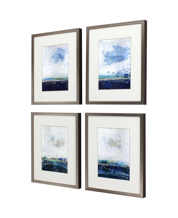 Paragon Picture Gallery Serene View Framed Art, Set of 4 - Macy's
