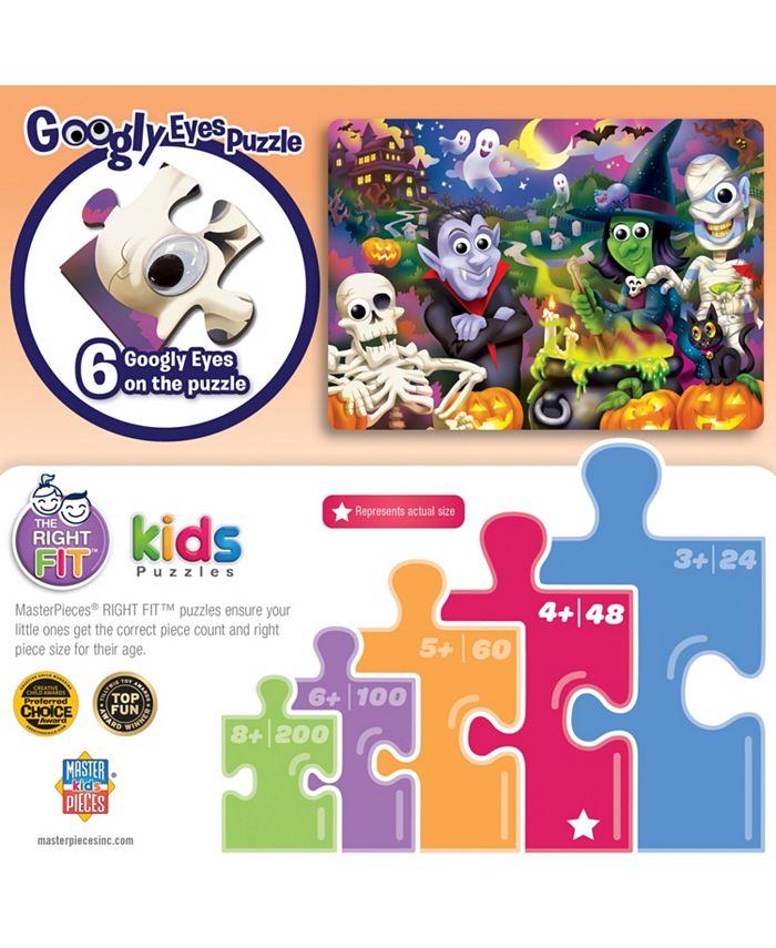 Masterpieces Googly Eyes - Freaky Friends 48 Piece Jigsaw Puzzle - Macy's