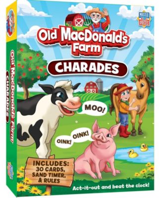 MasterPieces Old MacDonald's Farm Charades Card Game for Kids - Macy's