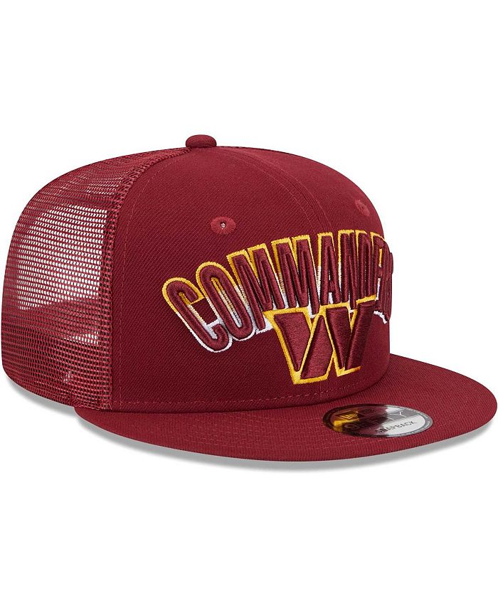 New Era Men's Burgundy Washington Commanders Grade Trucker 9FIFTY ...