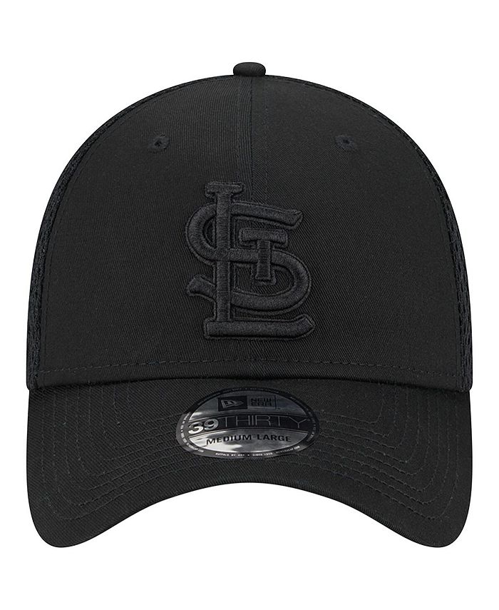 New Era Men's St. Louis Cardinals Black-on-Black Neo 39THIRTY Flex Hat ...