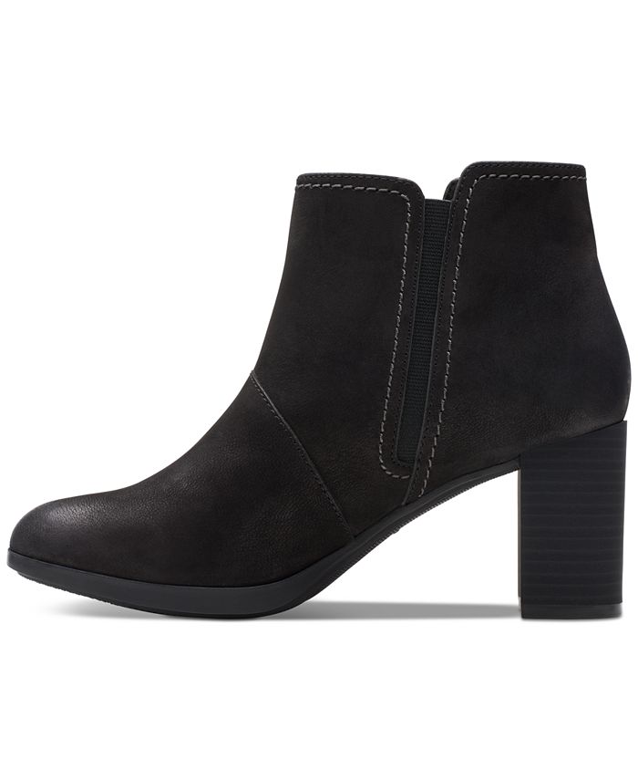 Clarks Women's Bayla Glow Zip Strap Dress Booties - Macy's
