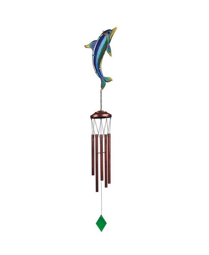 FC Design 40" Long Blue Dolphin Wind Chime Marine Life - Macy's