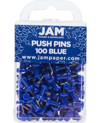 JAM Paper Colorful Push Pins - Push Pins - 100 Per Pack - Macy's