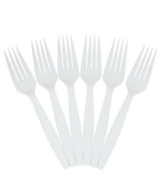 JAM Paper Big Party Pack of Premium Plastic Forks - 100 Disposable ...