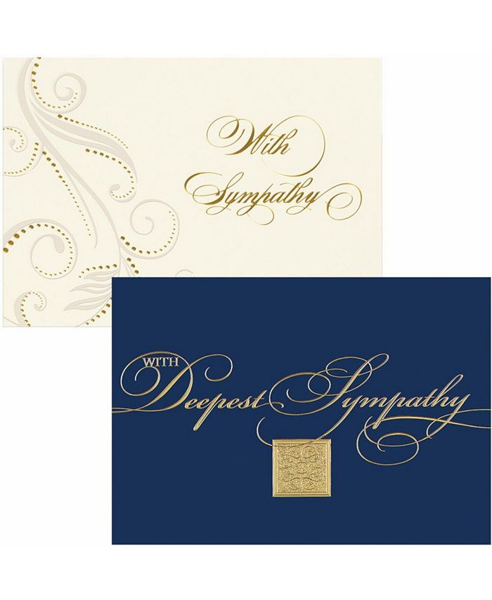 JAM Paper Blank Sympathy Greeting Cards Matching Envelopes Set ...