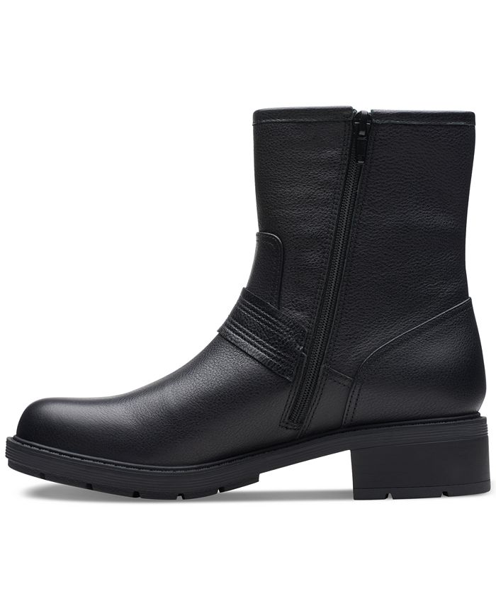 Clarks Women's Hearth Cross Buckled Ankle Boots - Macy's