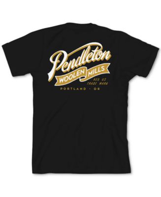 Pendleton Men's Ribbon Logo Crewneck Short Sleeve Graphic T-Shirt - Macy's
