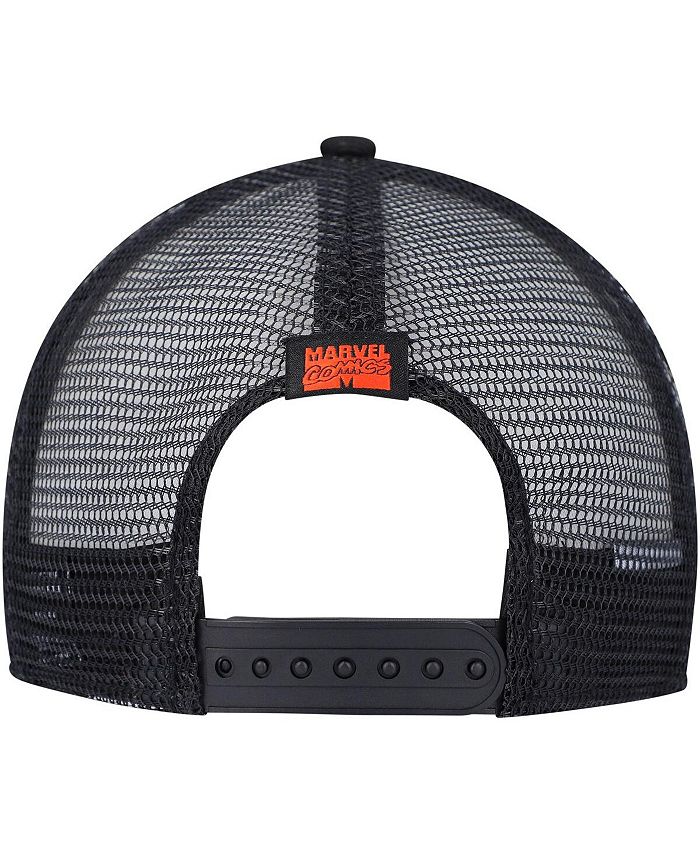 Lids Men's Black Spider-Man Retro A-Frame Snapback Hat - Macy's