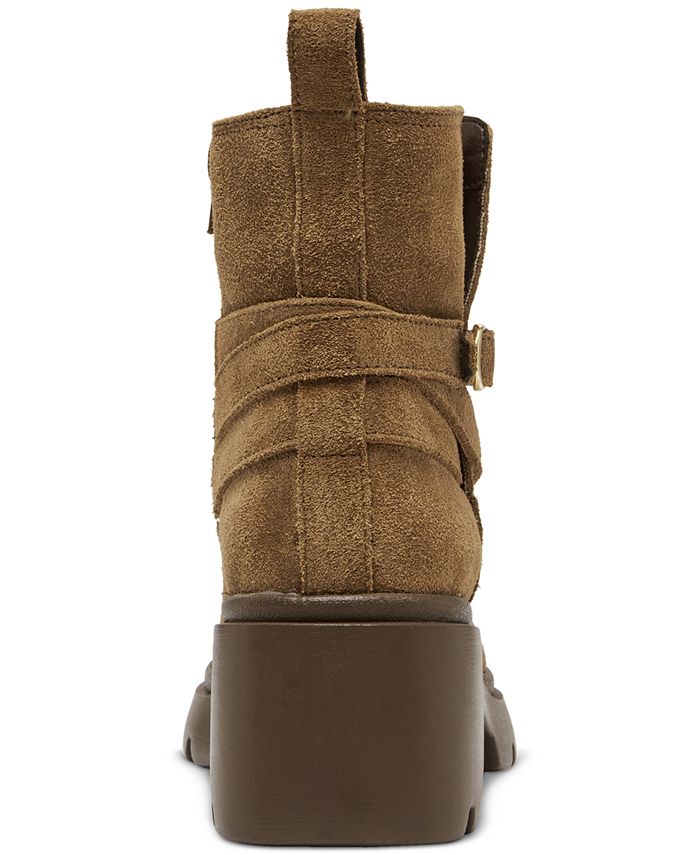 Steve Madden Women's Coletta Lug-Sole Buckle Booties - Macy's