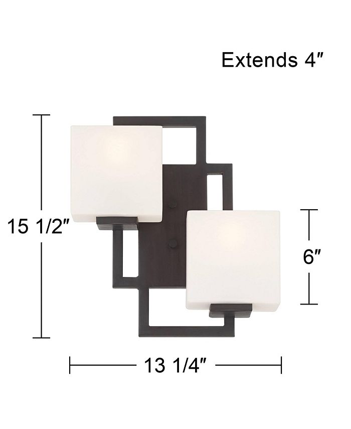 Possini Euro Design Lighting on the Square Modern Wall Light Sconces ...