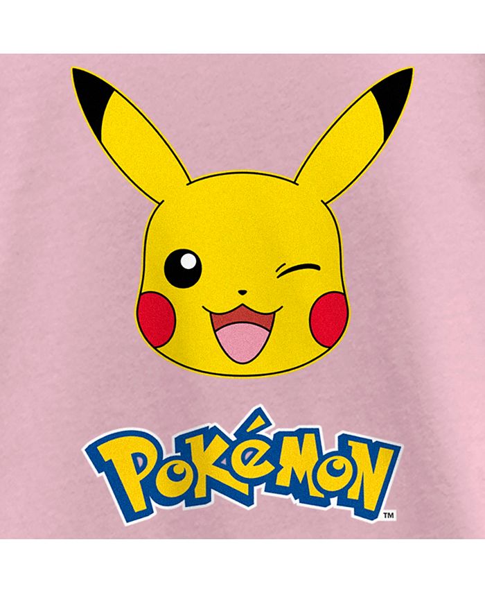 Nintendo Girl's Pokemon Logo Pikachu Wink Child T-Shirt - Macy's