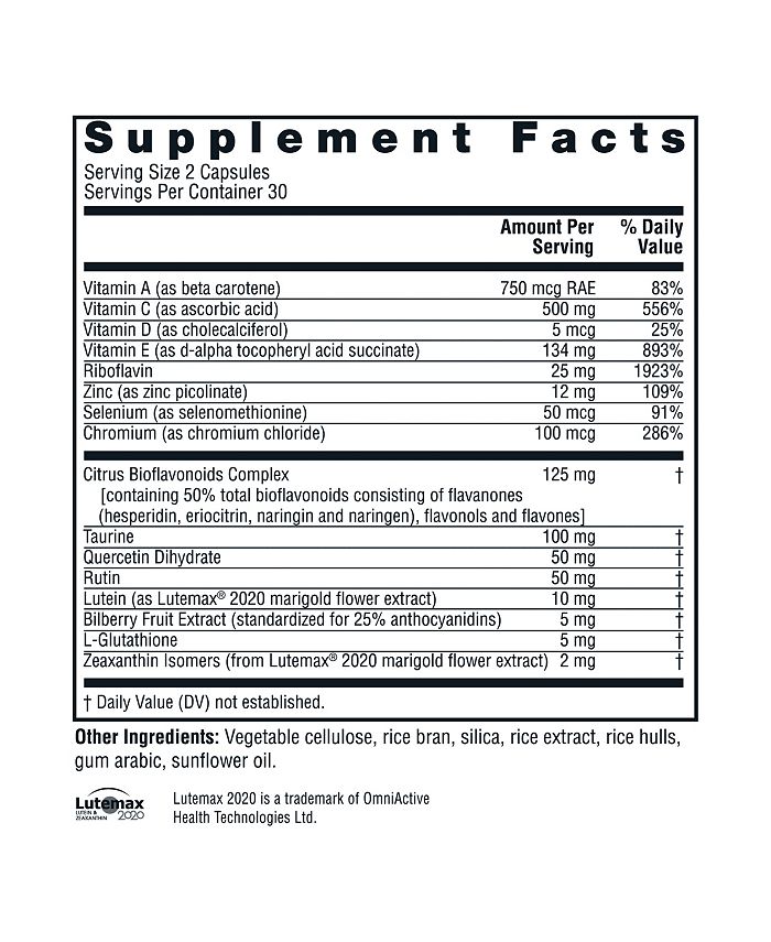 Twinlab Ocuguard Plus - Eye Supplement with Zinc, Vitamin A, Vitamin C ...